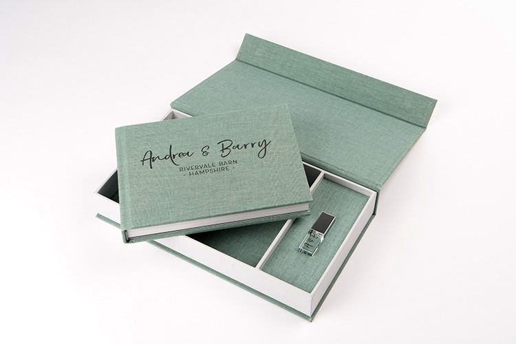 Linen Photo Book and USB Box | Sim Imaging