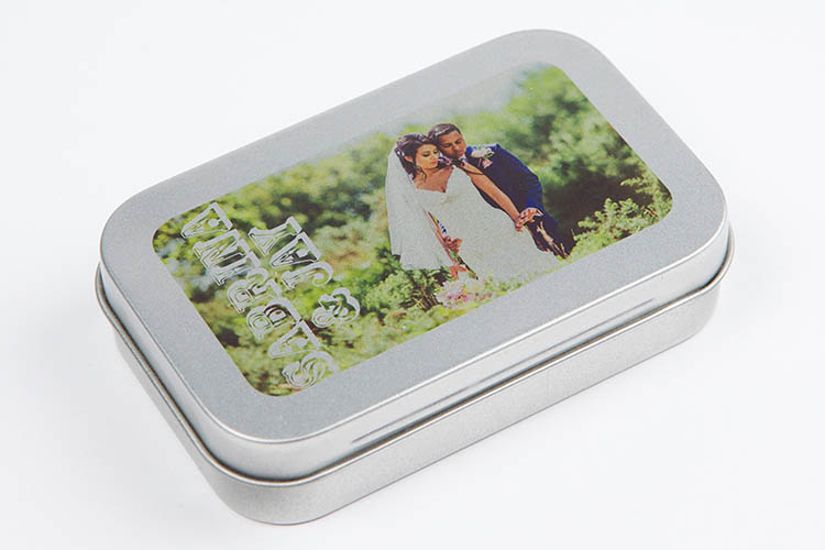 Personalised USB Tin Metal Boxes (UK Custom-made) | Sim Imaging