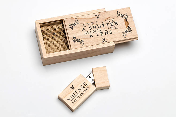 Personalised Wooden USB Boxes for Photographers (UK) | Sim Imaging